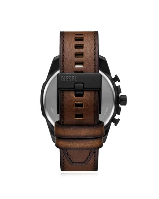 DIESEL "mega Chief" Steel Watch, in Black for Men | Lyst UK