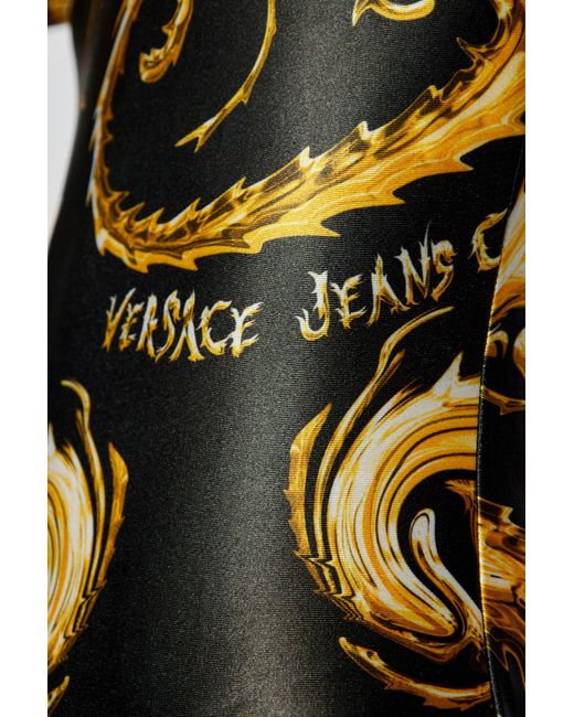 Versace Jumpsuit With Pattern in Black | Lyst