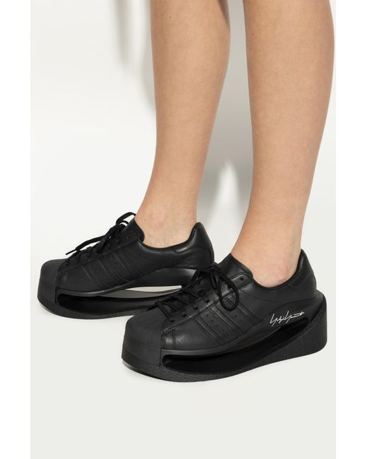 Y-3 "Gendo Superstar" Sports Shoes in Black for Men | Lyst