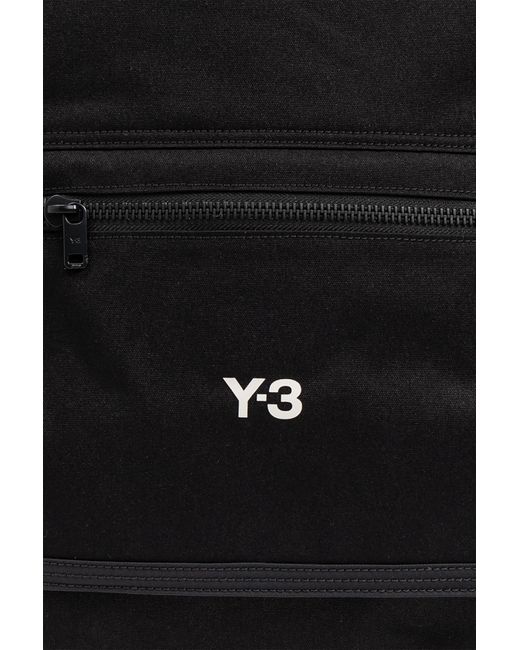 Y-3 Backpack With Printed Logo in Black | Lyst