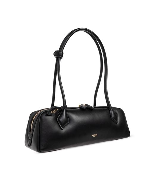 Alaïa Leather Shoulder Bag "le Teckel Medium", in Natural | Lyst UK