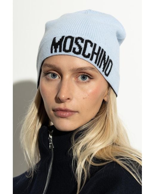 Moschino Cap With Logo in Blue | Lyst UK