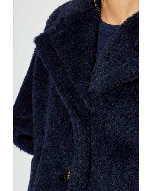 Max Mara Short Fur Coat "Corvino1" in Blue | Lyst UK