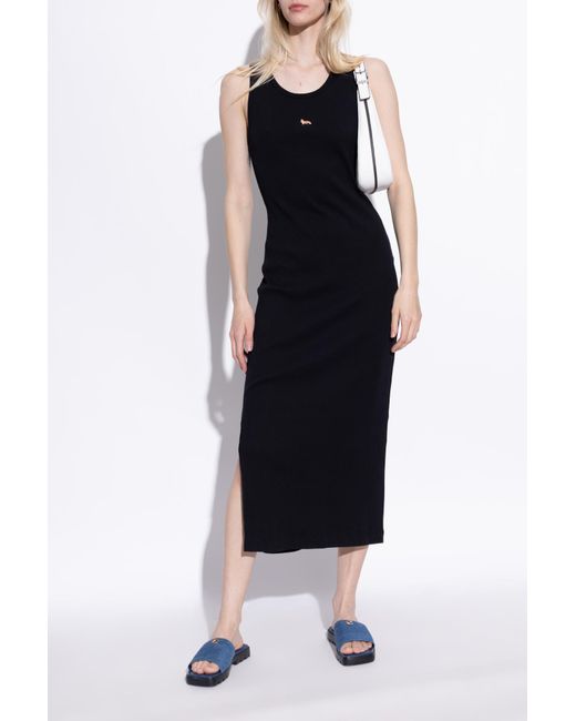 COACH Denim Slides in Black | Lyst