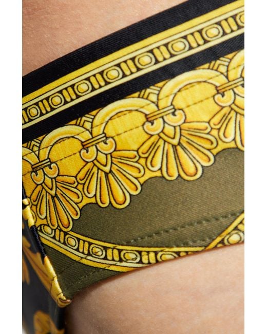 Versace Swim Briefs in Black for Men | Lyst