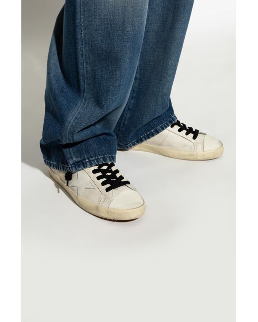 Golden Goose Sports Shoes 'Super-Star' in Blue for Men | Lyst
