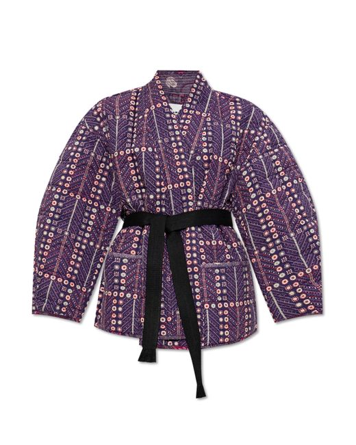 Isabel Marant Quilted Jacket Chancel in Purple | Lyst UK