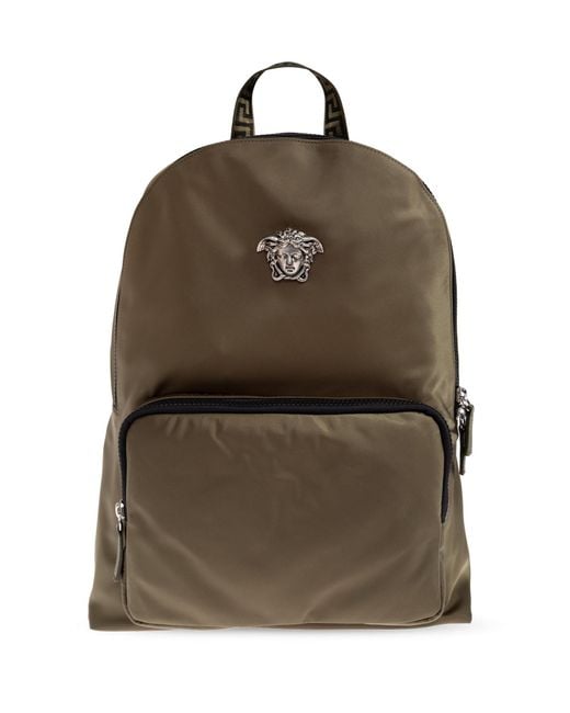 Versace Backpack With An Application in Brown for Men | Lyst UK