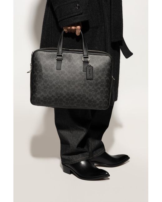 COACH Briefcase 'Caden' in Black for Men | Lyst