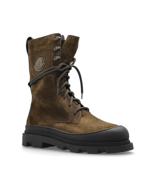 Moncler Suede Shoes 'Vera' in Brown | Lyst UK