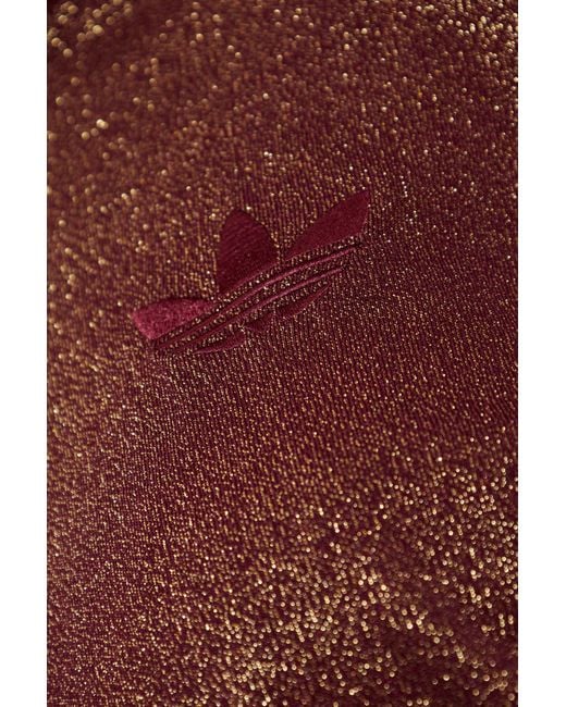 adidas Originals Sweatshirt With Lurex Thread in Red | Lyst UK