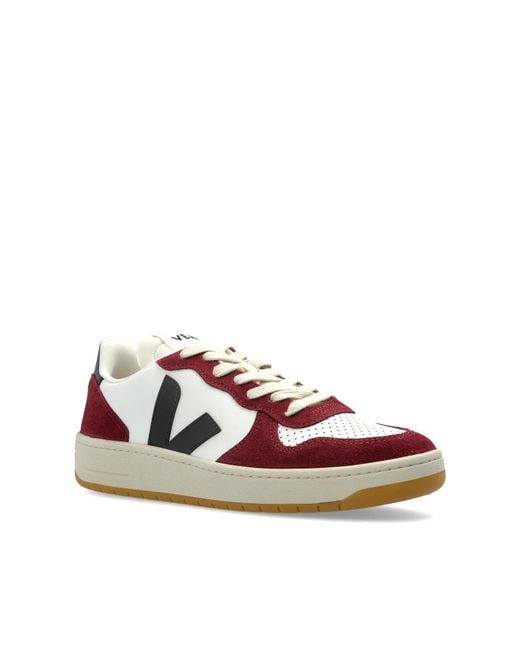Veja "V-10 Prime Leather" Sports Shoes in White | Lyst UK
