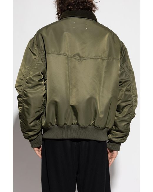 Maison Margiela Bomber Jacket in Green for Men | Lyst UK