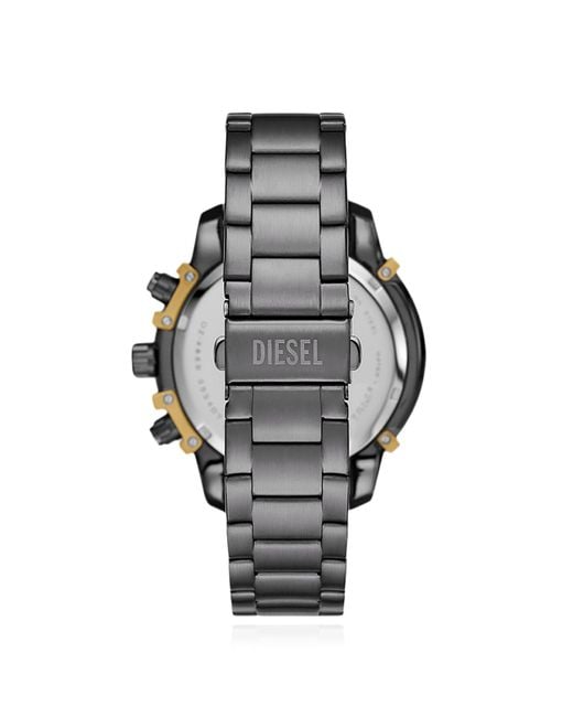 DIESEL Steel "griffed" Watch, in Black for Men | Lyst UK