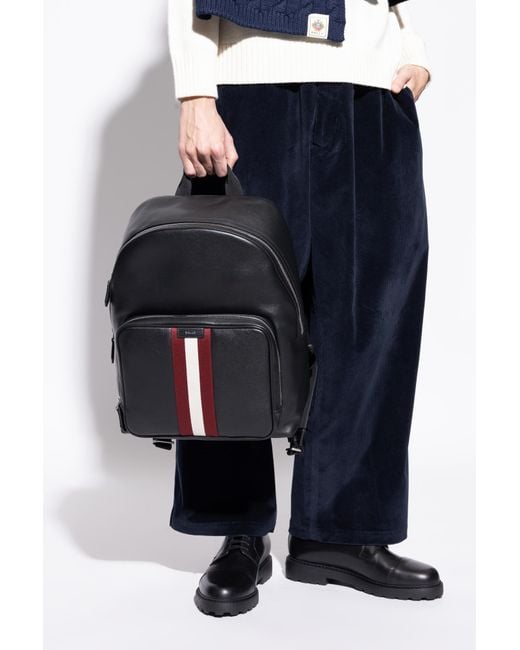 Bally Leather Backpack "Mythos" in Black for Men | Lyst
