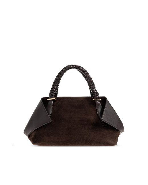 Ferragamo Suede Handbag in Black | Lyst UK