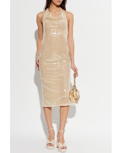 Oséree Sequin Dress in White | Lyst UK