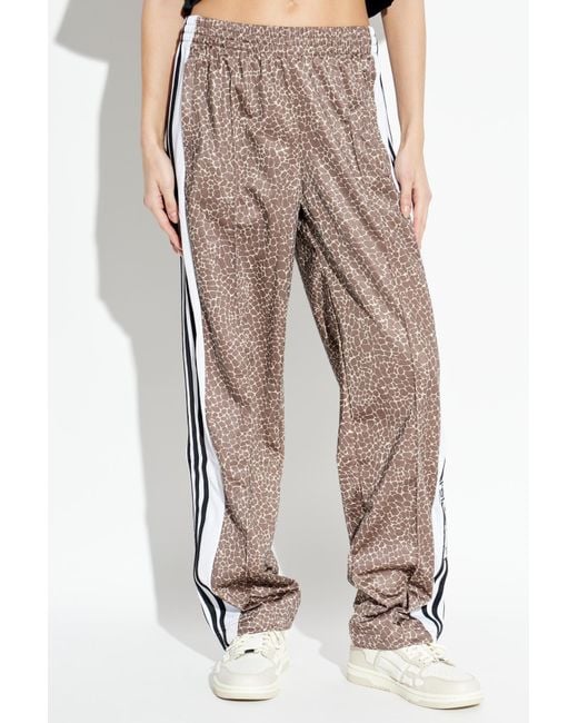 adidas Originals Animal Print Sweatpants in Natural | Lyst UK