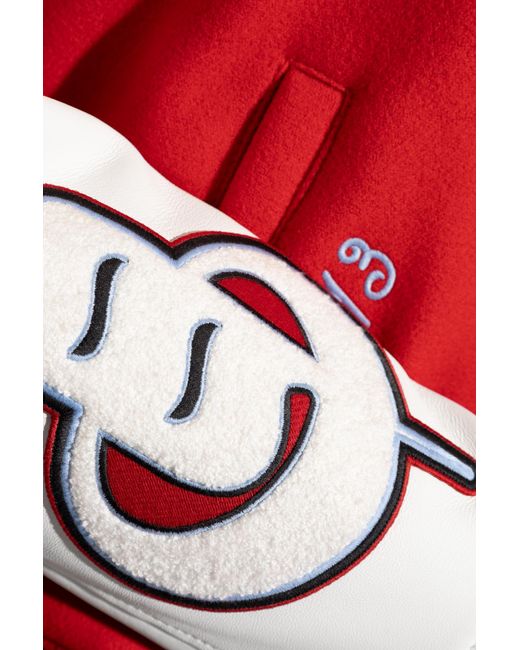 Off-White c/o Virgil Abloh Off- Jacket With Logo in Red for Men | Lyst