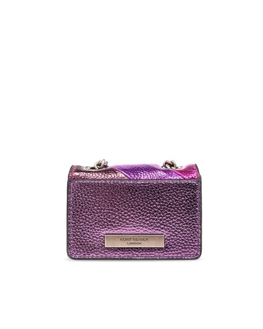 Kurt Geiger 'kensington Micro' Shoulder Bag, in Purple | Lyst