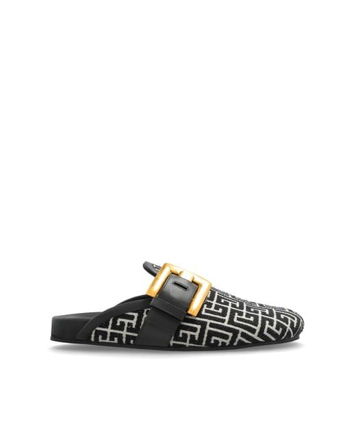 Balmain 'Anthem' Slides in White for Men | Lyst UK