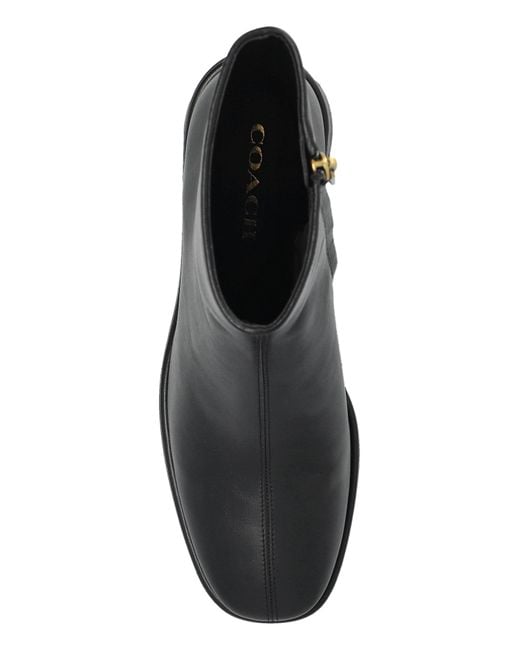 COACH Heeled Ankle Boots Gigi in Black | Lyst