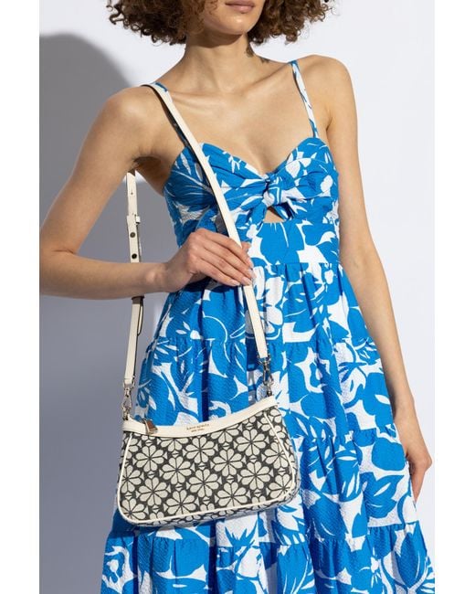 Kate Spade Flower Jolie Shoulder Bag in Blue | Lyst