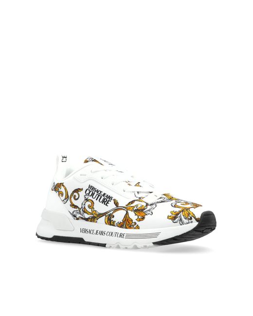 Versace Jeans Couture Sneakers With Barocco Pattern in White | Lyst UK