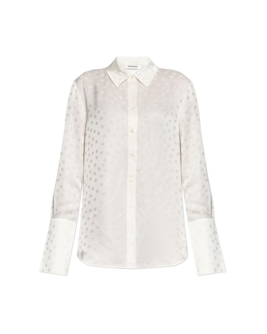 Anine Bing Shirt "Amanda" in White | Lyst UK