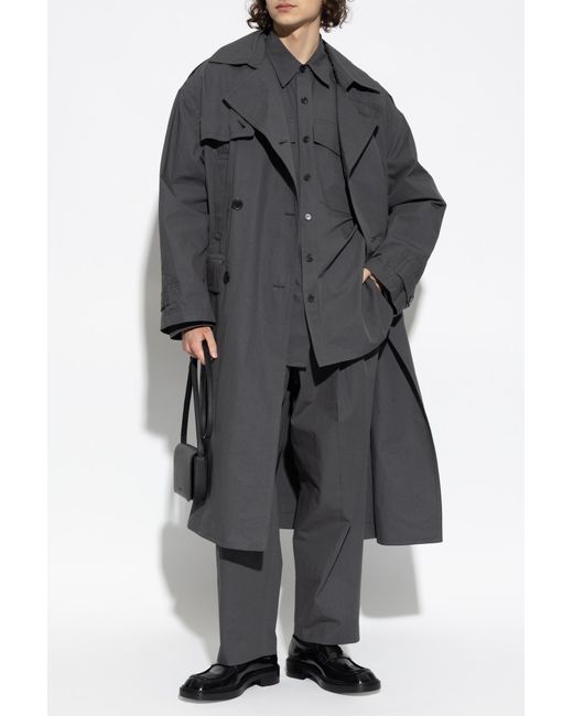 Dries Van Noten "Robart Long" Coat in Grey for Men | Lyst UK
