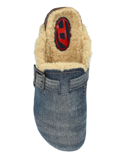 DIESEL Slides D-Woodstock in Black for Men | Lyst