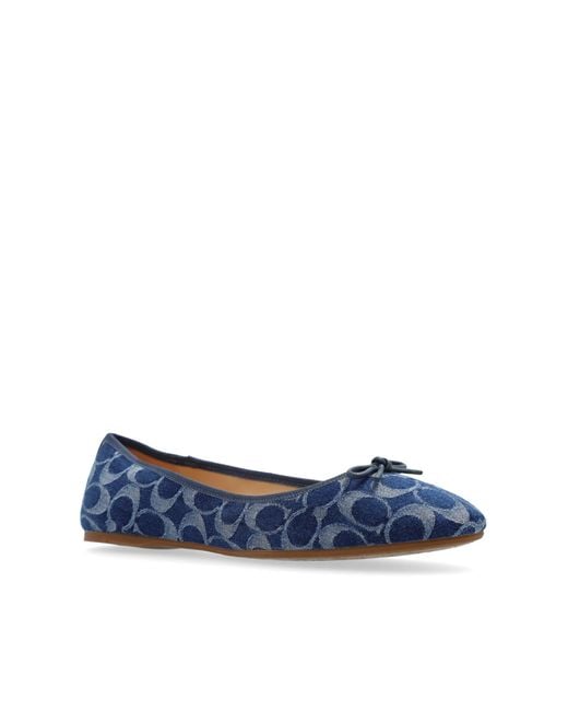 COACH ‘Abigail’ Ballet Flats in Blue | Lyst