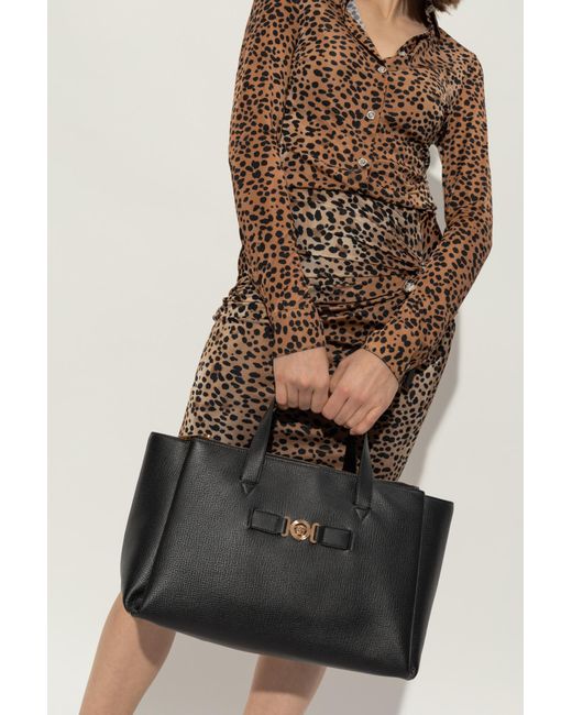 Versace Handbag 'Medusa Biggie' in Black | Lyst