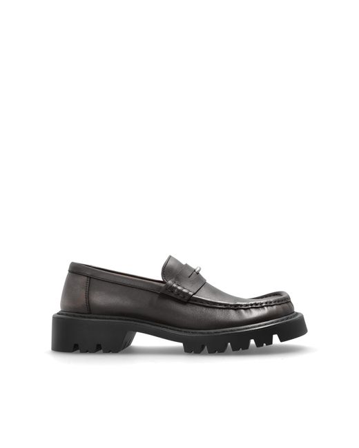 Loewe "Sierra" Leather Shoes in Black | Lyst UK