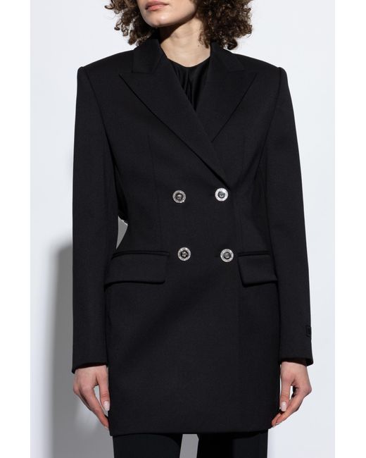 Versace Dress With Back Cut-Out in Black | Lyst