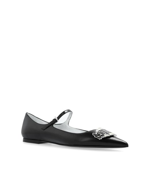 DSquared² Ballet Flats 'Gothic' in Black | Lyst