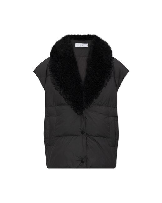IRO Down Vest 'Koraly' in Black | Lyst UK