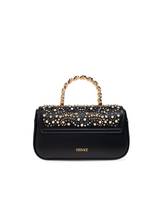 Versace "la Medusa Mini" Handbag, in Black | Lyst UK