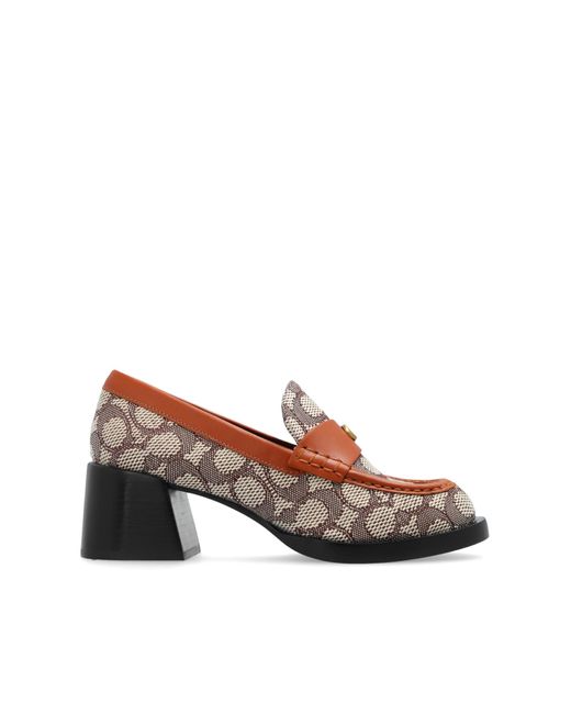 COACH High-Heeled Shoes `Natalie` in Blue | Lyst