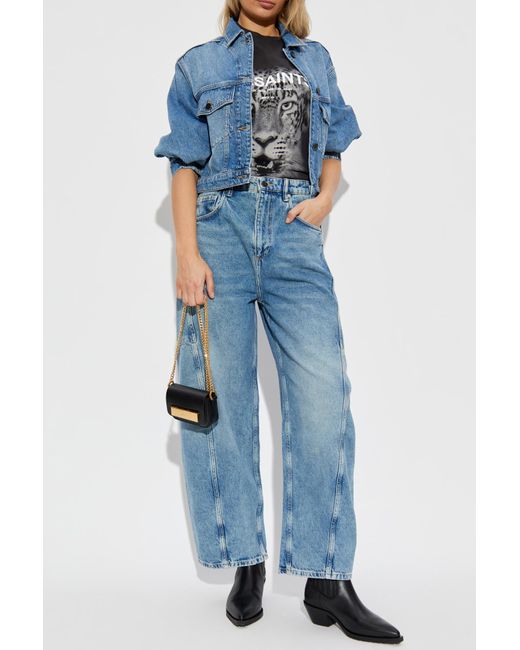 AllSaints Denim Jacket "Luca" in Blue | Lyst UK