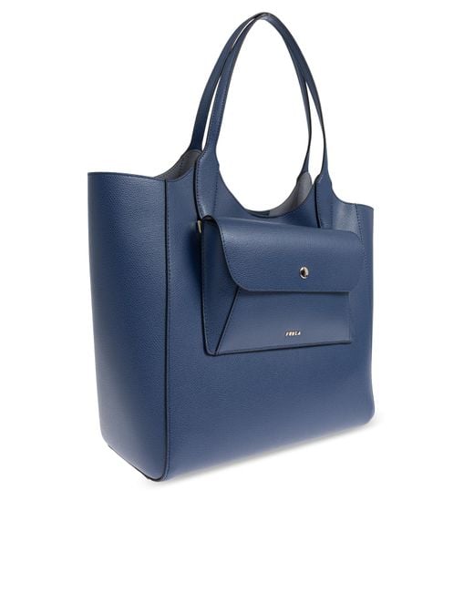 Furla "Lea Medium" Shopper Bag in Blue | Lyst