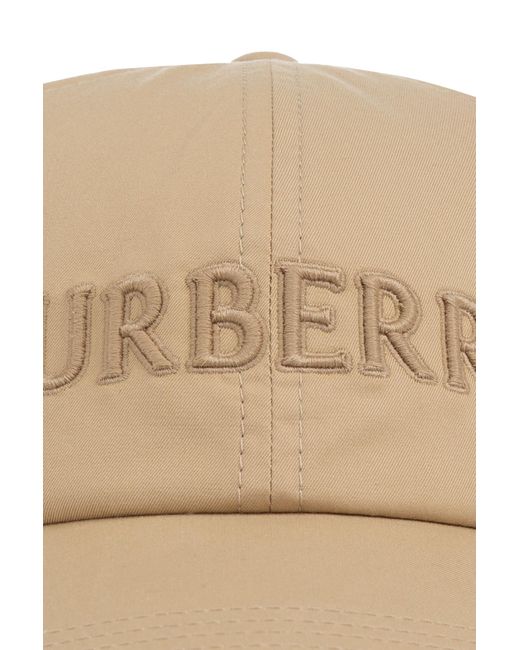 Burberry Cap With Logo in Brown | Lyst