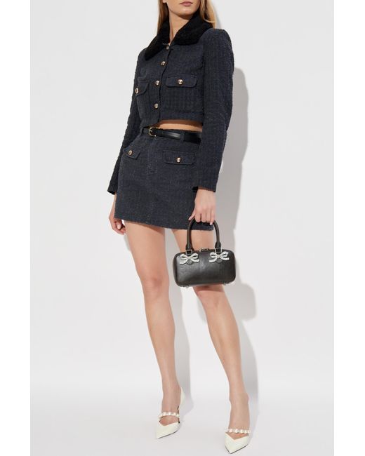 Self-Portrait Blazer With Vintage Effect in Black | Lyst