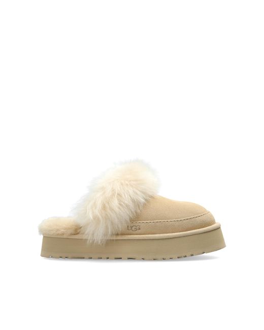 UGG Clogs 'W Disquette Chalet' On Platform in White | Lyst UK