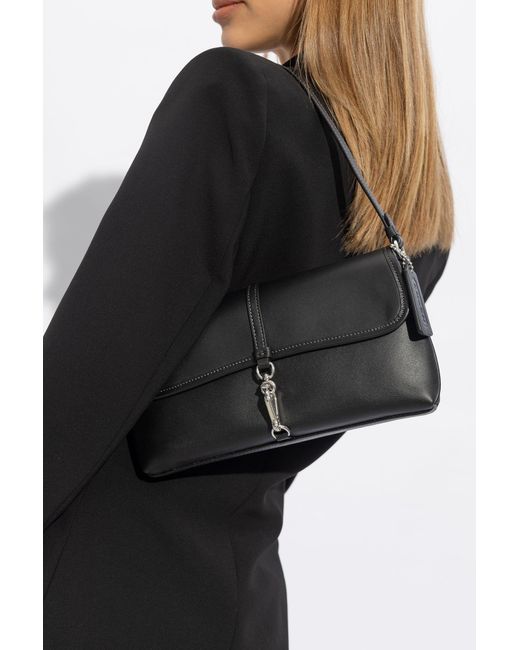 COACH 'hamptons' Shoulder Bag, in Black | Lyst