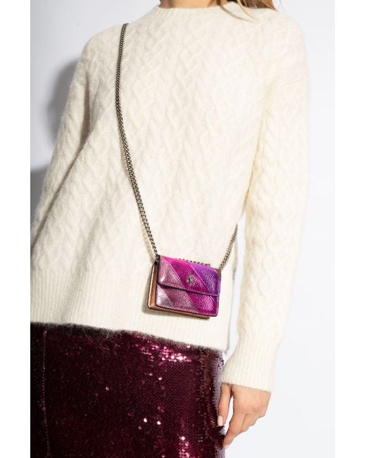 Kurt Geiger 'kensington Micro' Shoulder Bag, in Purple | Lyst