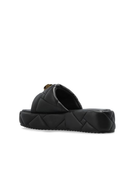 Kurt Geiger Platform Slides in Black | Lyst