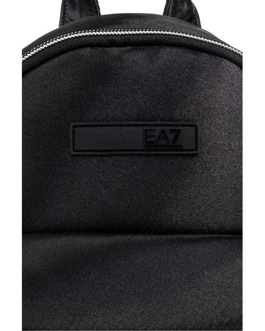EA7 Backpack With Logo Patch in Black | Lyst