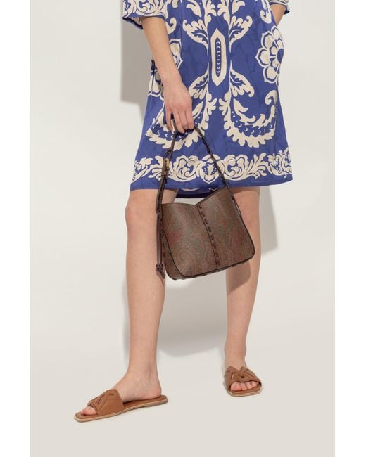 Etro Bag With 'Paisley' Pattern in Brown | Lyst