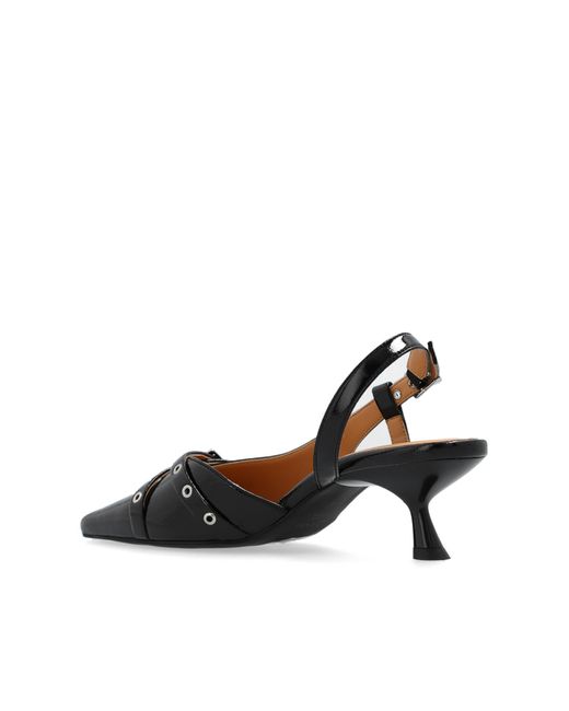 Ganni Heeled Shoes in Black | Lyst